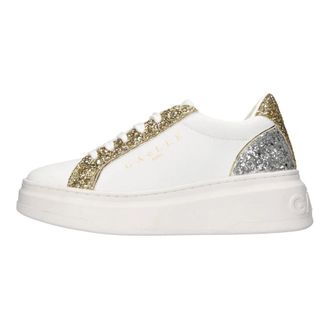 Ga&euml;lle Paris Lederschuhe mit Glitzer - - Shoes - Damen - Wei&szlig; - 38 EU