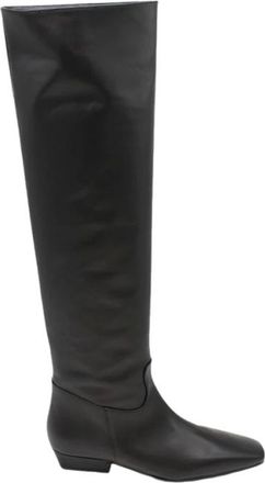 Bianca Di Femme, Chaussures, Noir, Taille: 37 EU Stivale scamosciato