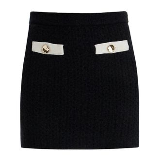Self Portrait Short Skirts - - Skirts - Damen - Schwarzk - M