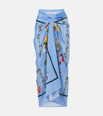 Agua Bendita Par&eacute;o Lavanda en coton et soie imprim&eacute;