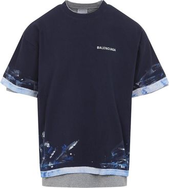 Balenciaga T-Shirt - Dunkelblau