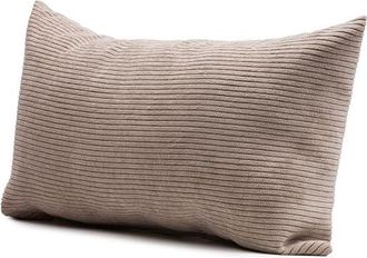 G&ouml;zze Kissen Capri, Dekokissen in Feincord-Optik, Weiches Sofakissen mit F&uuml;llung, 100% Polyester, 30 x 50 cm - Taupe