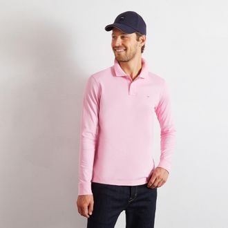 Eden Park Polo Rose Uni En Piqu&eacute; De Coton Stretch Old Ref Pp