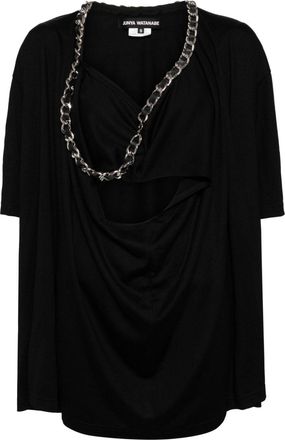 Junya Watanabe Asymmetrisches T-Shirt - Schwarz