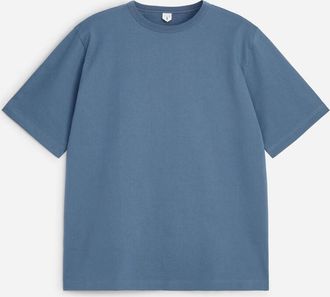 Arket Oversize-T-Shirt 270 GSM -Blau