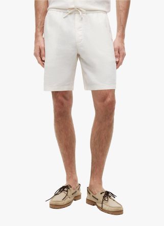 Tommy Hilfiger Short chino Dover en lin m&eacute;lang&eacute;