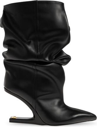 Balmain Femme, Chaussures, Noir, Taille: 36 EU Bottines &agrave; bride sans talon compens&eacute;