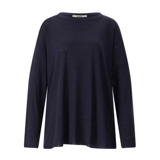 Sminfinity Femme, Pulls, Bleu, Taille: 40/42 FR Tricot &agrave; col rond