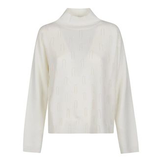Fabiana Filippi Femme, Pulls, Blanc, Taille: 38 FR Pull &agrave; col roul&eacute;