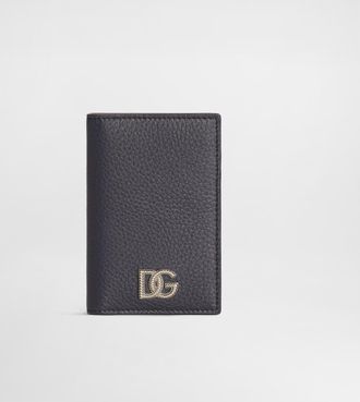 Dolce & Gabbana Kartenetui Aus Kalbsleder Mit Logo - Mann Geldb&ouml;rsen Und Kleinlederwaren Blue Onesize