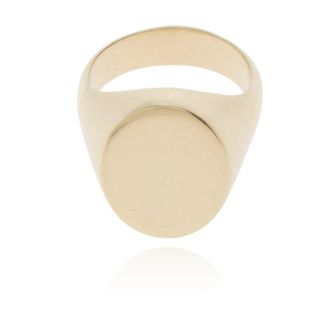 Maison Margiela Logo Ring - - Accessories - Damen - Gelb - L