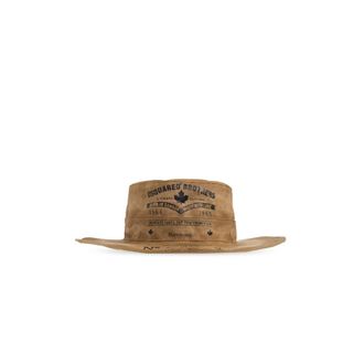 Dsquared2 Homme, Accessoires, Beige, Taille: ONE Size Chapeau avec imprim&eacute;