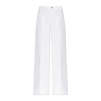 Victoria Beckham Hose mit weitem Bein - - Trousers - Damen - Wei&szlig; - W27 L34