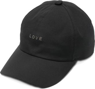 Rick Owens Homme, Accessoires, Noir, Taille: S Love Baseball Cap