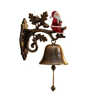Generic Christmas T&uuml;rbell - Vintage Bond Jingle Bel, Dekoration Eisen Uhr Ornament f&uuml;r Eingangswand, Ferienhaus f&uuml;r | Outdoor saisonale Festliche Anzeige