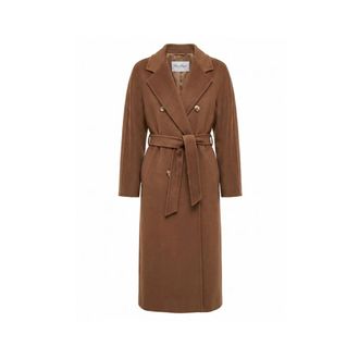 Max Mara Belted Manteaux - Femme - Manteaux - Brun - Taille: 38 FR