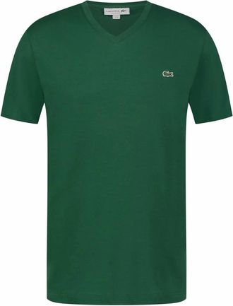 Lacoste Leichtes Pima-Baumwoll-T-Shirt mit V-Ausschnitt - - Tops - Herren - Gr&uuml;n - 2XL