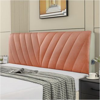 Generic Kopfteilst&uuml;tzkissen aus Stoff for Doppel- und Kingsize-Betten, sch&uuml;tzt und versch&ouml;nert die Einrichtung(Pink,200x60cm)