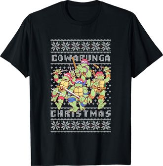 Teenage Mutant Ninja Turtles Weihnachten Cowabunga Retro T-Shirt