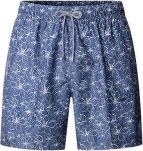 Fa&ccedil;onnable Short de bain &agrave; motif floral &agrave; logo