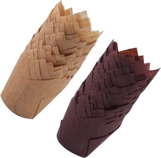 Garneck 400 Stück Snack Kuchenform Kuchenverpackungen Muffin Förmchen Kuchen Einlage Muffin Wrapper Kuchen Verpackungsbecher