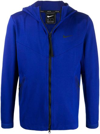 Nike sweat zipp&eacute; &agrave; capuche - Bleu