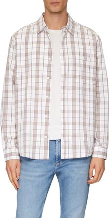 s.Oliver Regular Fit: Kariertes Hemd mit Label-Patch
