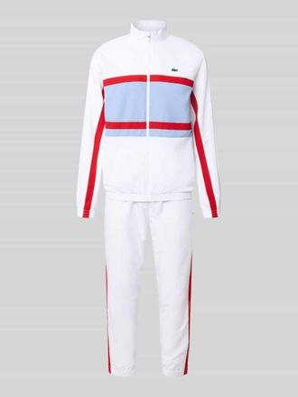 Lacoste Sport Regular Fit Trainingsanzug mit Kontraststreifen