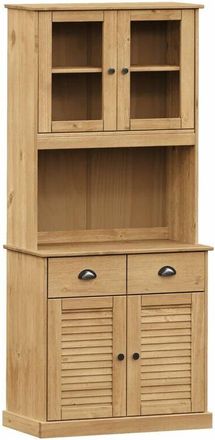 vidaXL Highboard vigo 78x40x175 cm Massivholz Kiefer Vidaxl