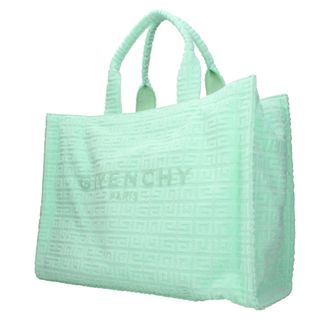 Givenchy Womens Jacquard-Logo Tote Green Fabric