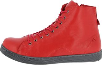 Andrea Conti Damen High Top Sneaker, Chili/grau, 39 EU