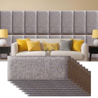 Generic Wandpaneele Abziehen und Aufkleben Selbstklebend 3D Antikollision Wandpaneele Paneele Tapete Kopfteilpaneele für Wohnzimmer Büro Schlafzimmer