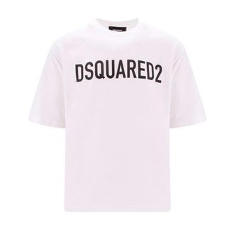 Dsquared2 Rundhals-T-Shirt - - Tops - Herren - Wei&szlig; - S