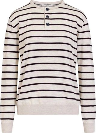 Giuliva Heritage Collection Homme, Pulls, Beige, Taille: XL Pull fin &agrave; manches longues et sans col