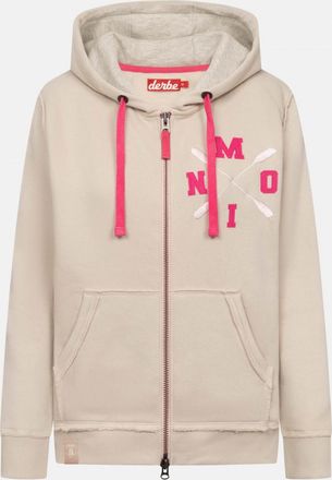 Derbe Derbe Sweatjacke Moin X Damen Beige Zip Hoodie GOTS