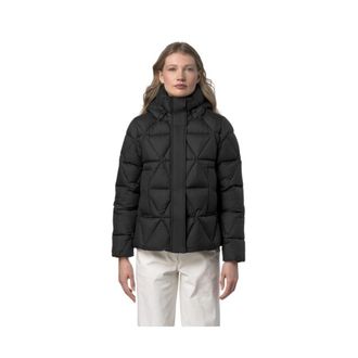 K-Way Piumino Nero Corto E Imbottito In Nylon - - Jackets - Damen - Schwarzk - M