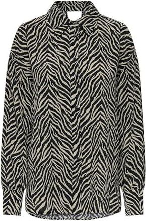 Only Onlkatty Life L/S T-Shirt Ample pour Femme, Noir, L