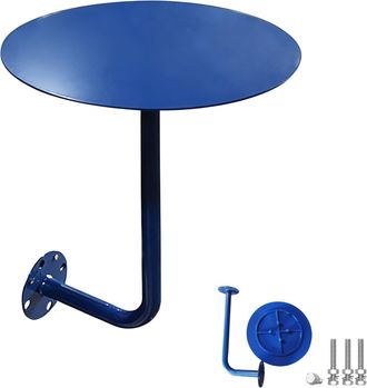 Generic Wandmontage Beistelltisch Couchtisch Rund, Sofa-Beistelltisch, Freizeit-Snack-Tische for Wohnung, Café, Restaurant, Einfache Montage(Blau,S)