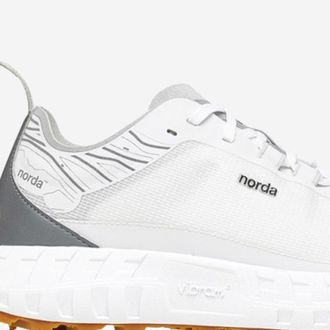 Norda Mens Sneakers 001a White Recycled Polyester Trainers