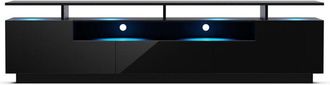 Blumfeldt Blumfeldt - Klarstein tv Board Weiss, Wohnzimmer M&ouml;bel f&uuml;r tv, 195 cm Fernsehschrank mit Color-LEDs, Gro&szlig;es TV-Lowboard, Niedrige TV-Schr&auml;nke mit