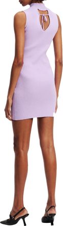 Karl Lagerfeld sless Mock Neck Knit Dress, Lavendula, M