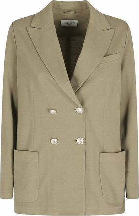 Circolo 1901 Femme, Vestes, Vert, Taille: 36 FR Blazer Crois&eacute;