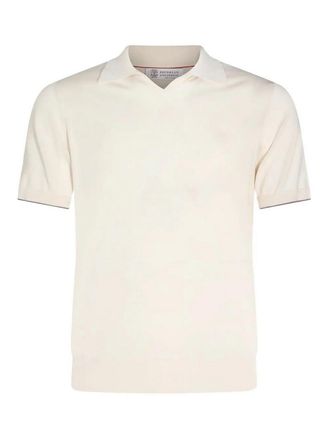 Brunello Cucinelli Pull Col Rond - Blanc