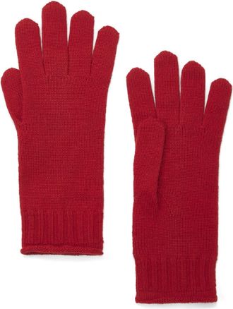 Chinti and Parker Gestrickte Handschuhe - Rot