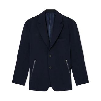 Emporio Armani Giacca in tessuto tecnico - - Jackets - Herren - Blau - XL
