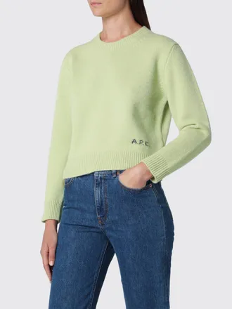 A.P.C. A. P.C. Anna Wollpullover mit Rundhalsausschnitt und gesticktem Logo