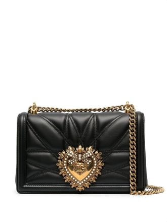 Dolce & Gabbana sac porté épaule Devotion médium - Noir