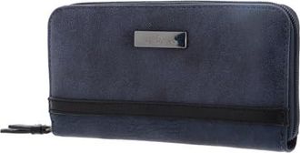 Tom Tailor Elin 1, Portefeuille Femme, Bleu, 20x2,5x10,5