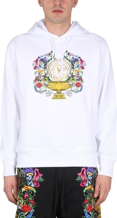 Versace Jeans Couture Logo Print Sweatshirt - White