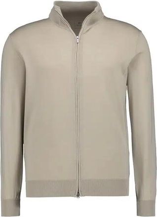 Boggi Milano Herren Sweatjacke beige unifarben